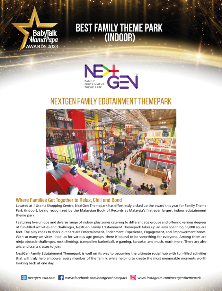 NextGen Family Edutainment Themepark - BabyTalk - Baby & Kids ...